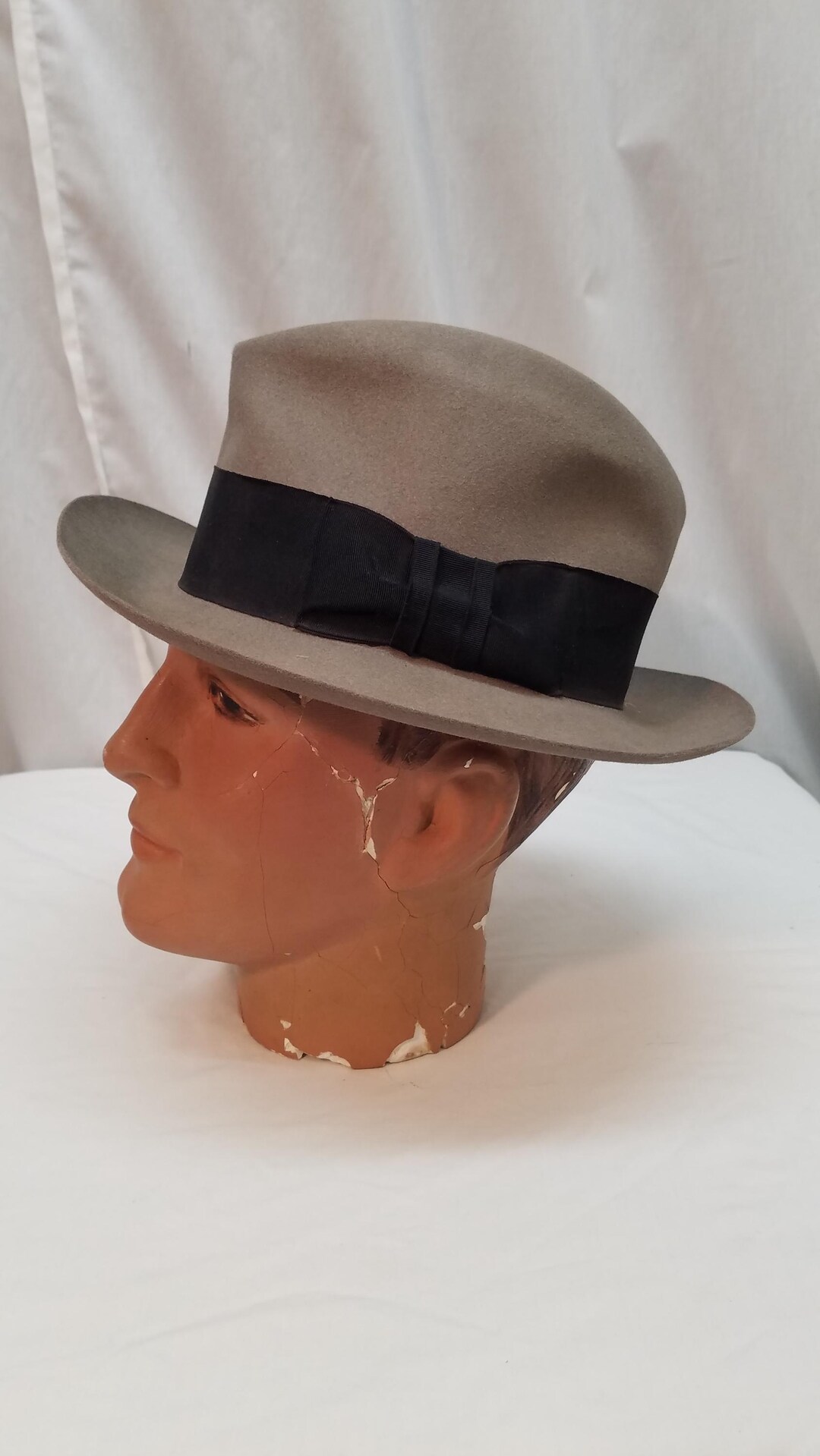 Extremely RARE Vtg 1910s Lanpher Hats Fedora | Gray Snap Brim Fedora ...