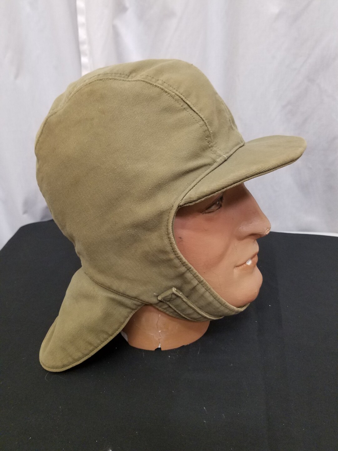 Vintage US Navy Vietnam War Issue Cold Weather Cap Insulated Ear Flap ...
