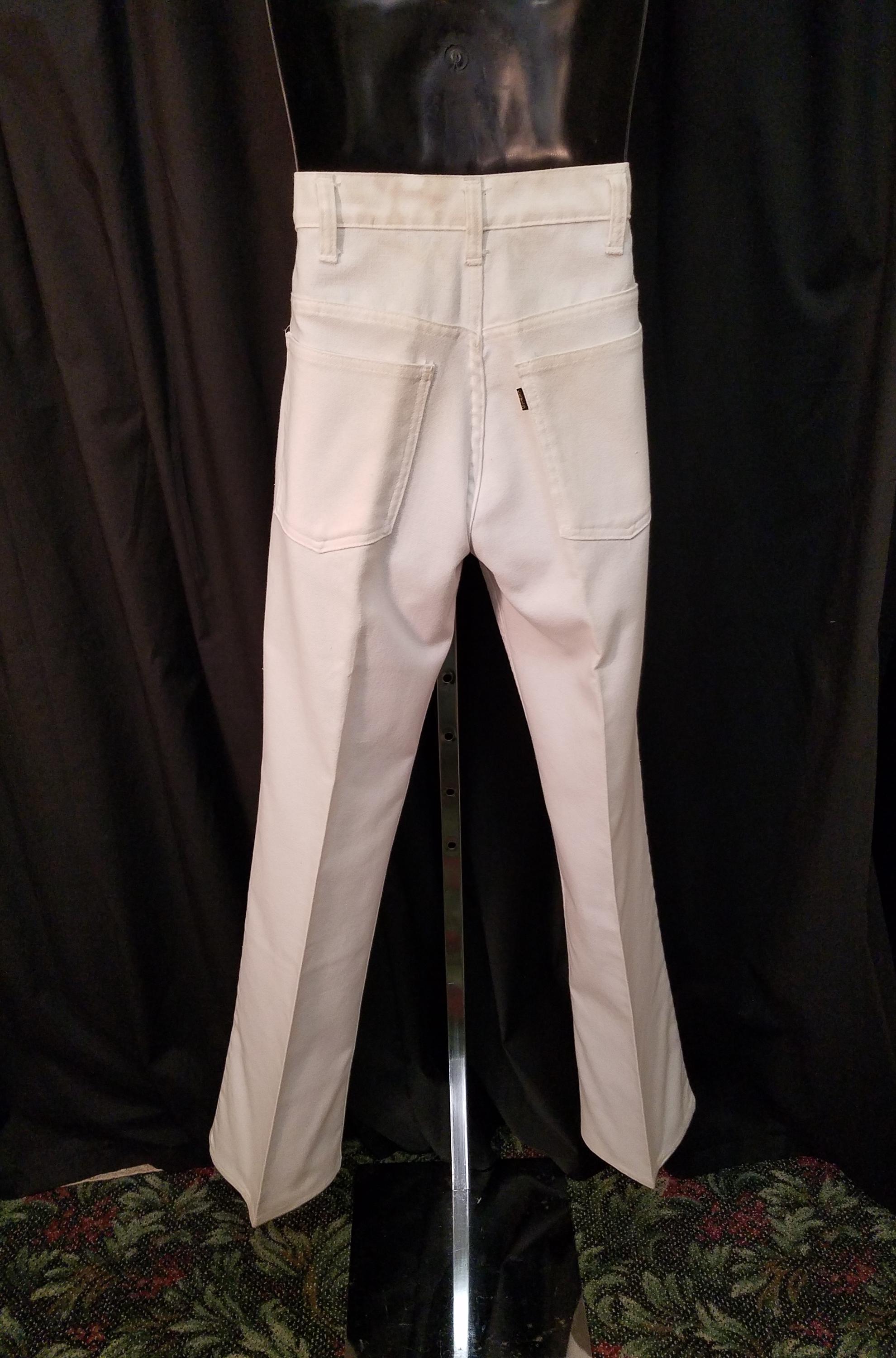 Vtg 1960s Big E Levi's Sta-prest White Pants Trousers Slacks Slight ...