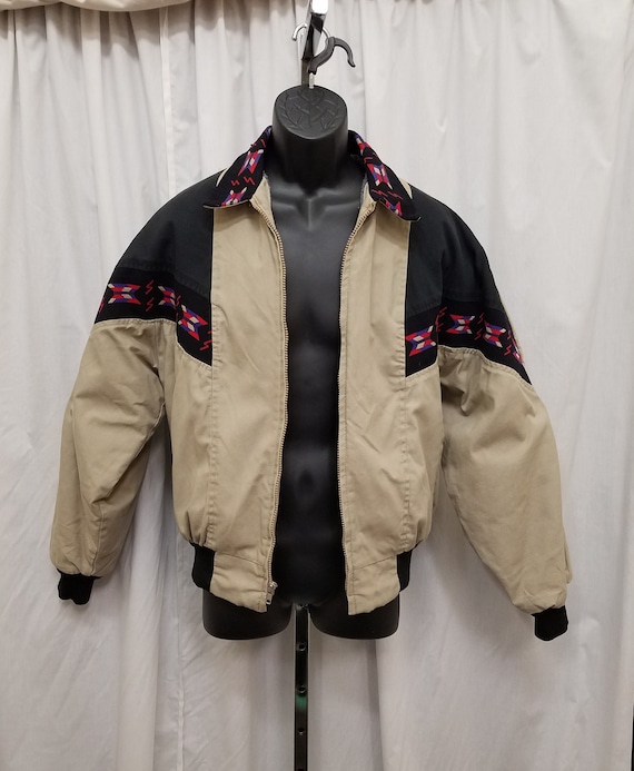 Vintage 1990s WESTERN FRONTIER Denim Jacket Medium Ro… - Gem