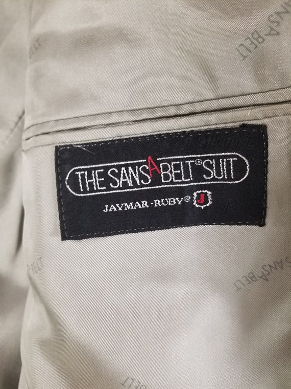 Vintage 70s Sansabelt Jaymar Navy Wool Blend Western … - Gem