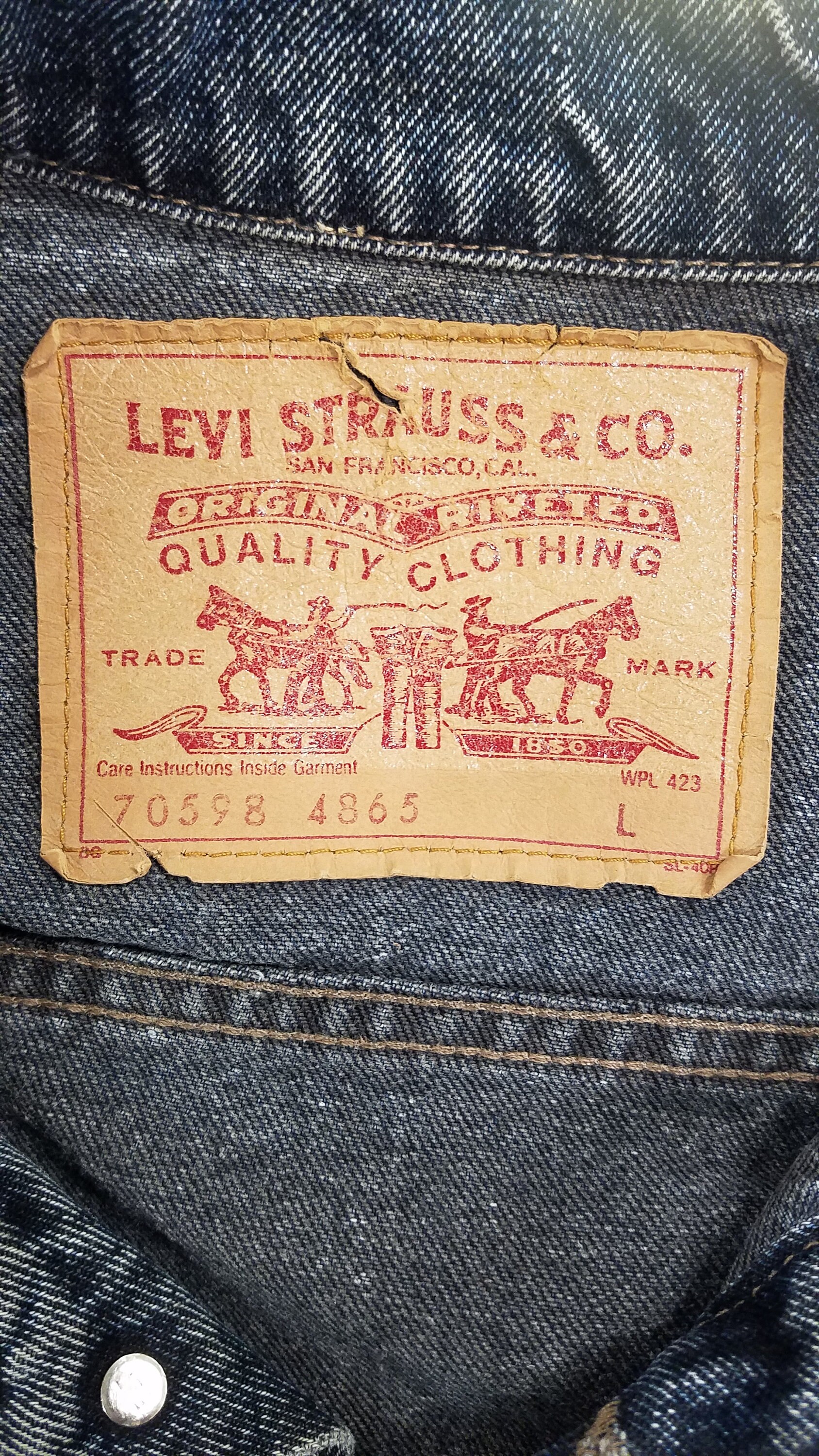 Vintage 1980s Levi's Denim Jean Dark Stone Wash Acid Wash Vintage 1980s Levi's Denim Jean Dark Stone Wash Acid Wash