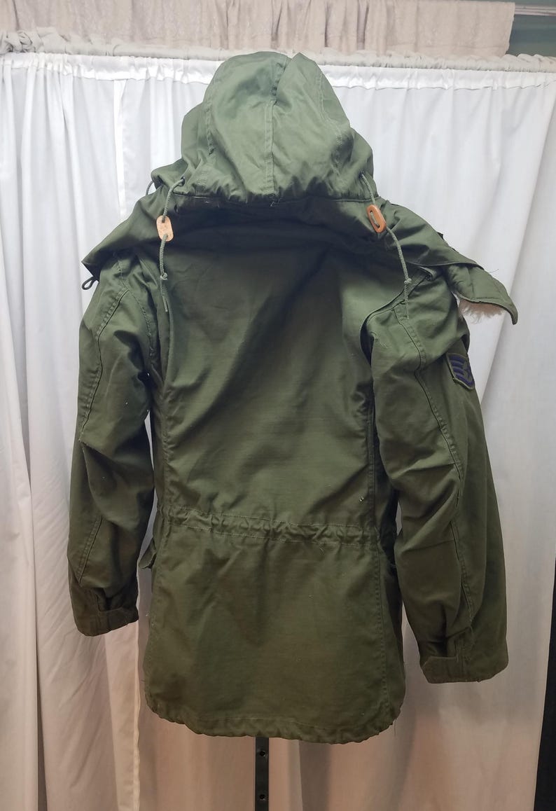 Vintage 1960s Vietnam Era M65 Green Field Jacket Parka W Inside Liner ...