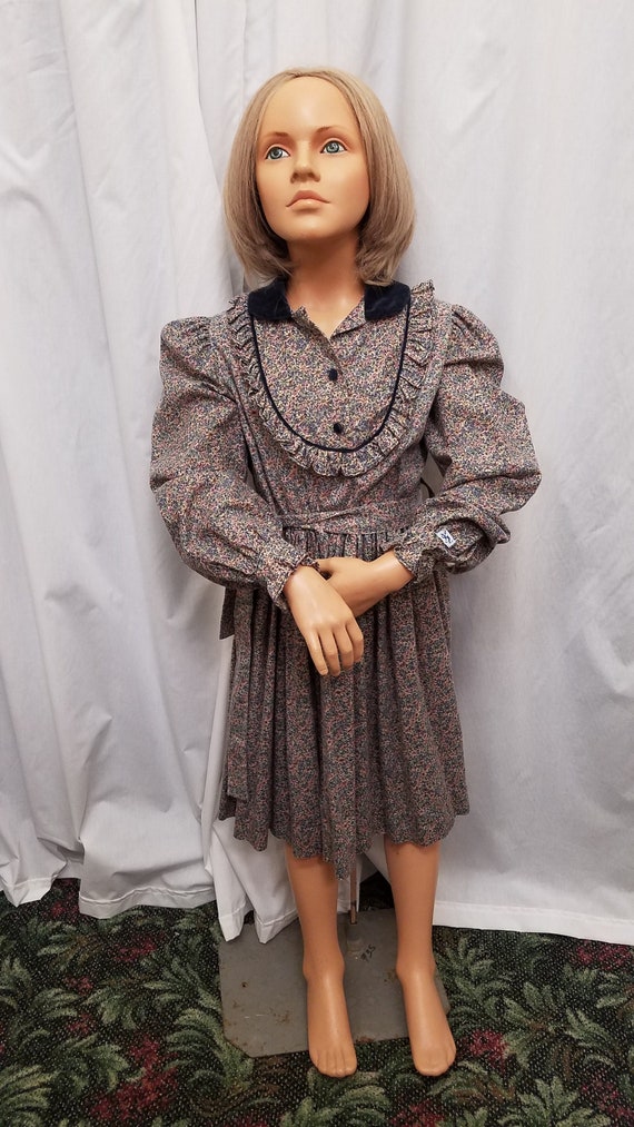 RARE Vintage Child's Yves Saint Laurent Floral Suede … - Gem