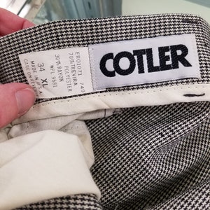 Vtg 1960s Cotler Black & White Atomic Fleck Polyester Double Breasted ...