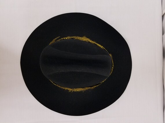 Vtg 1970s Bailey Colt Black 100% Wool Rancher Cowboy … - Gem