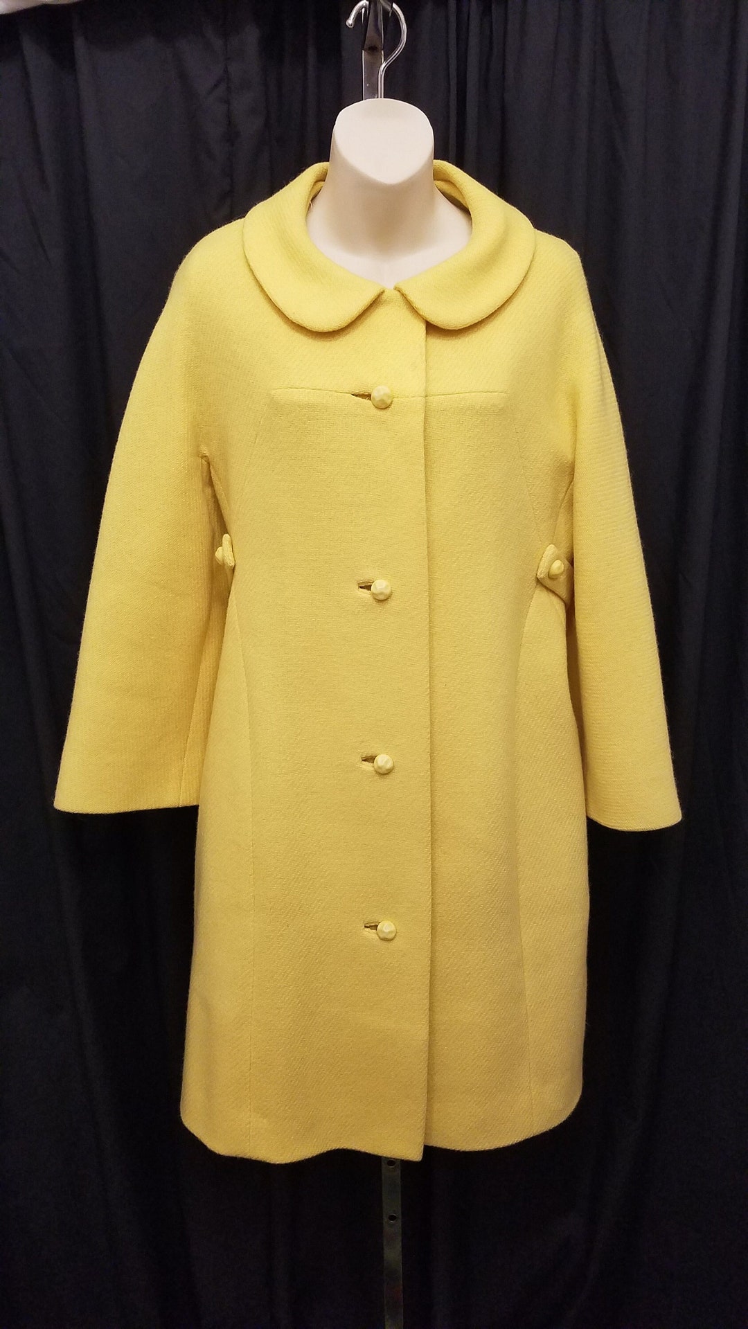 Vintage 1950's Jack Bloom California Sunshine Yellow Thick Knitted ...