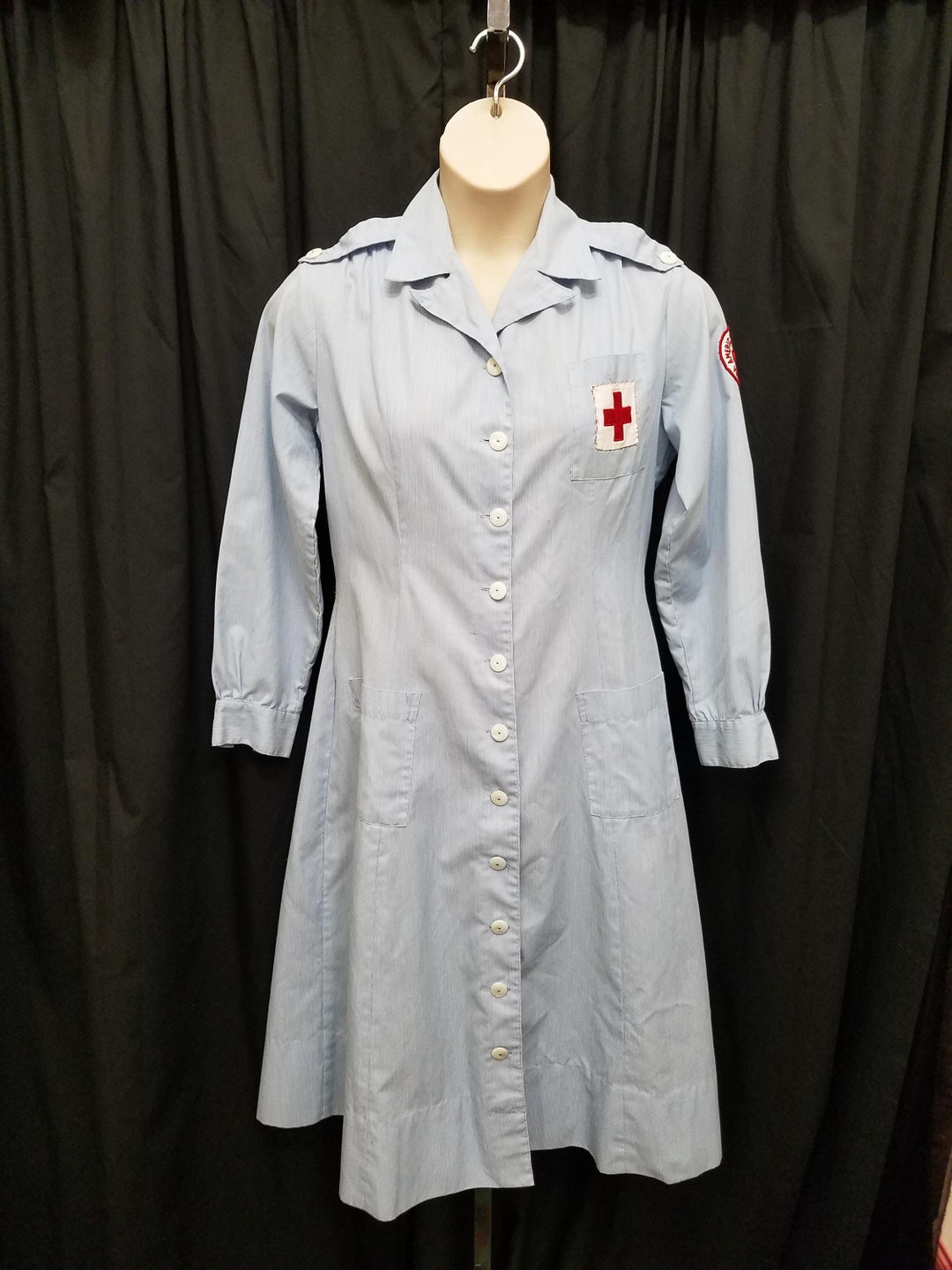 WWII Vtg 1940-50s AMERICAN RED Cross Dilly Uniform Volunteer Nurse ...