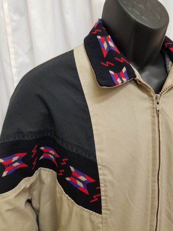 Vintage 1990s WESTERN FRONTIER Denim Jacket Medium Ro… - Gem