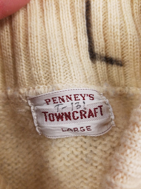 Vintage 1960's Penney's Towncraft Turtleneck Pullover… - Gem