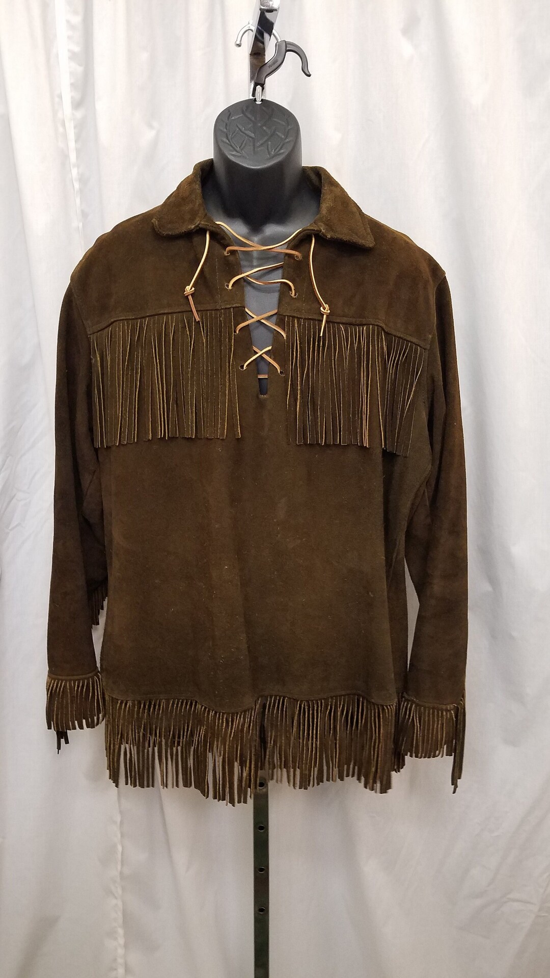 Vintage 1970's Genuine Leather by Berman Buckskin Co Dark Brown Suede ...