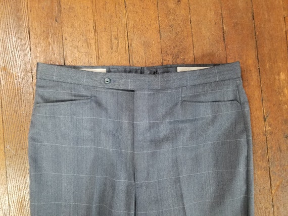 Vintage 70s Sansabelt Jaymar Navy Wool Blend Western … - Gem