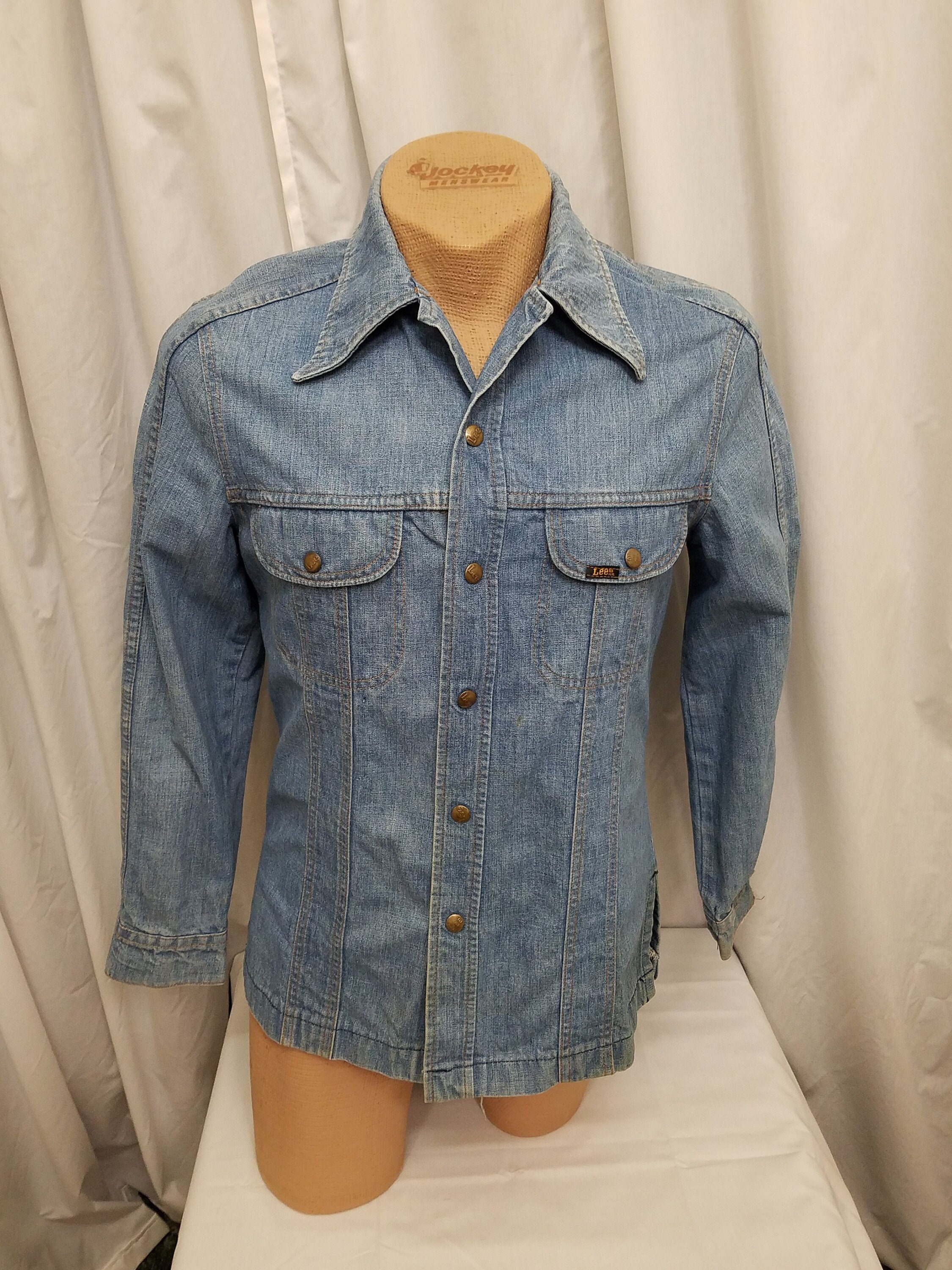 60s Denim Shirt - Etsy 60s Denim Shirt - Etsy