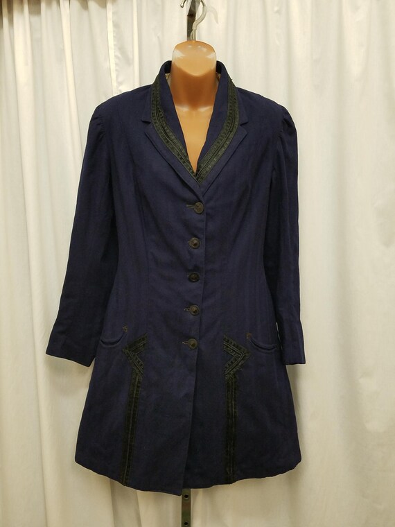 Authentic Antique 1900s Military Navy Thick Wool with… - Gem
