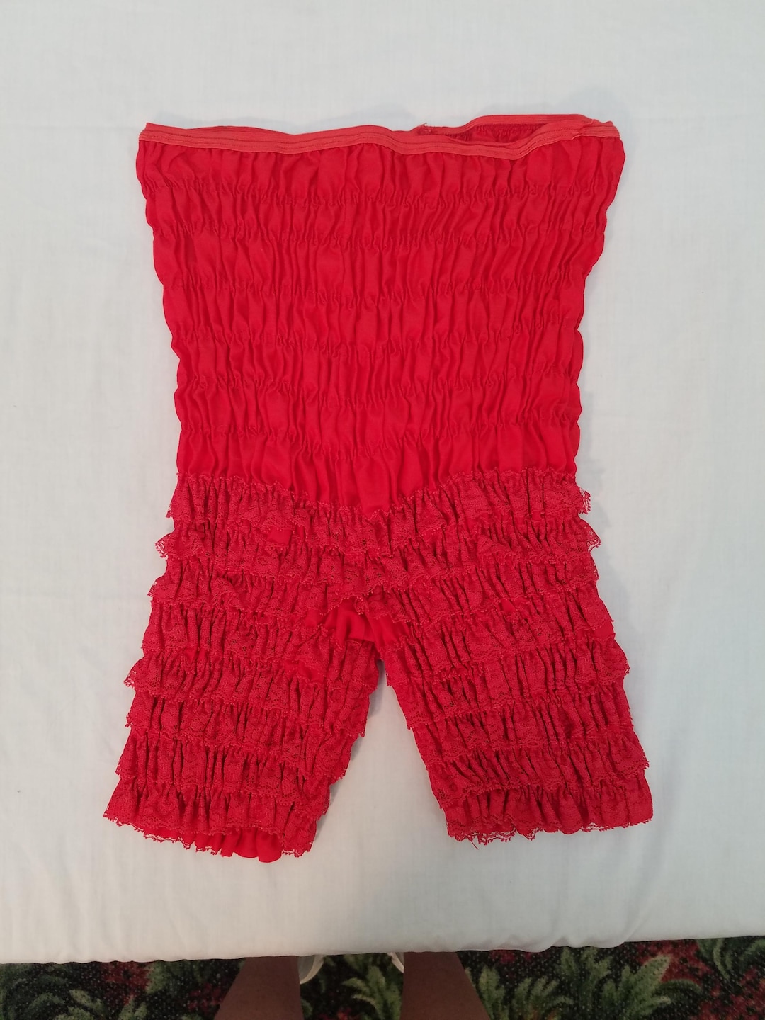 Vintage 1950's Red Bloomers by Malco Modes San Francisco W Lace Accents ...