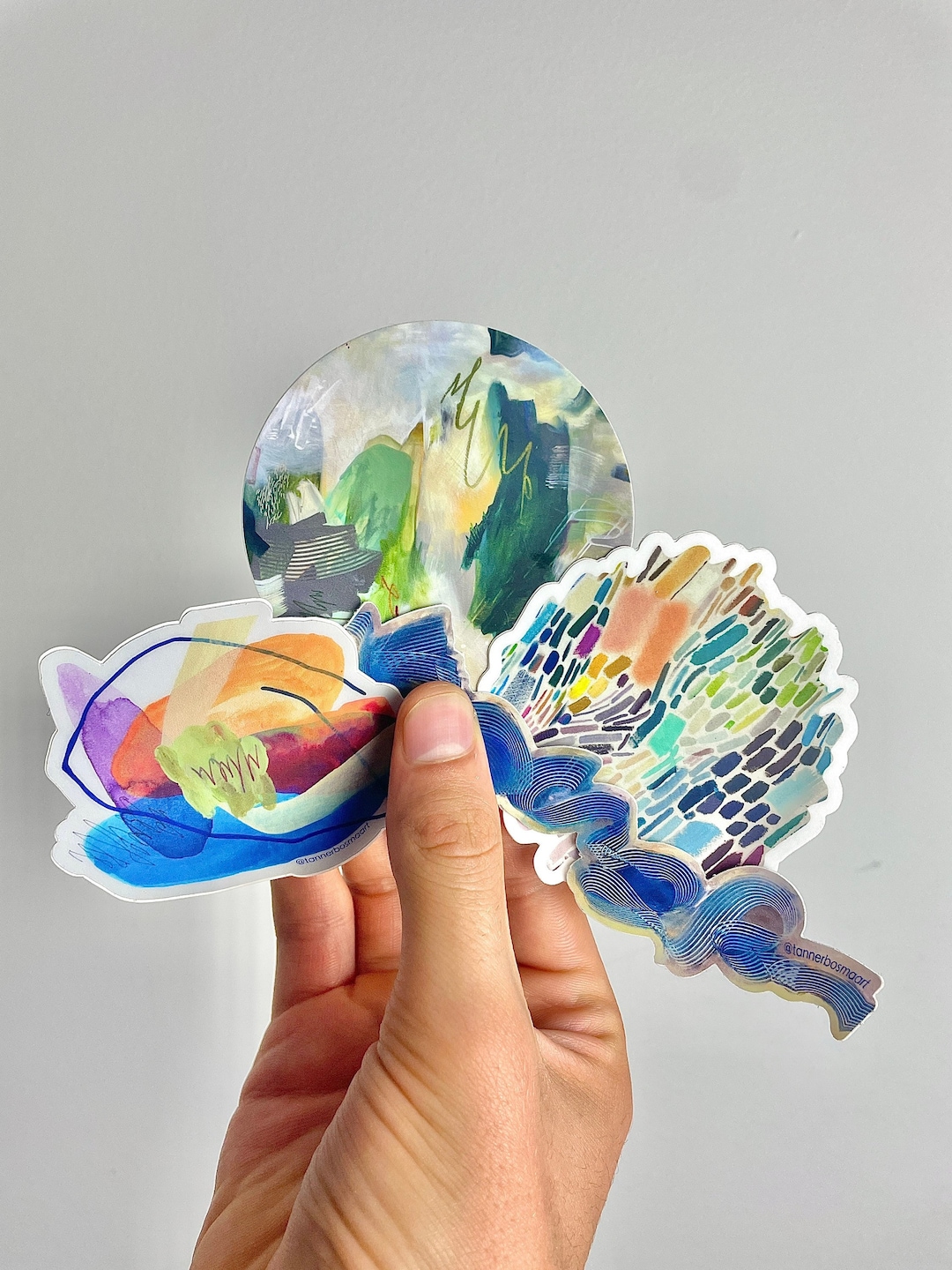 Abstract Sticker Pack 1: Original Art Unique Waterproof Vinyl Stickers ...