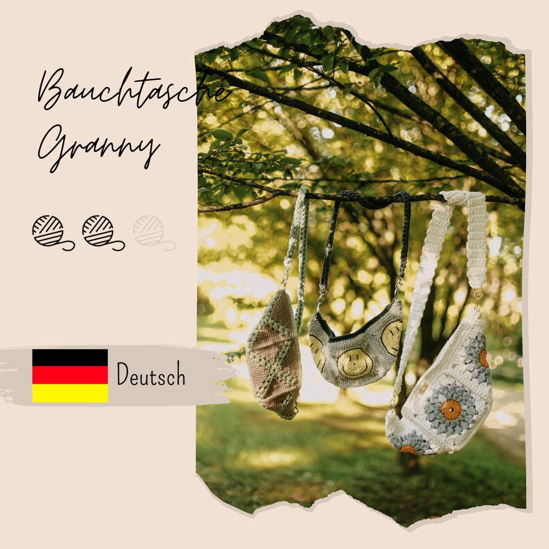 Granny Fanny Pack Crochet Pattern German - Etsy