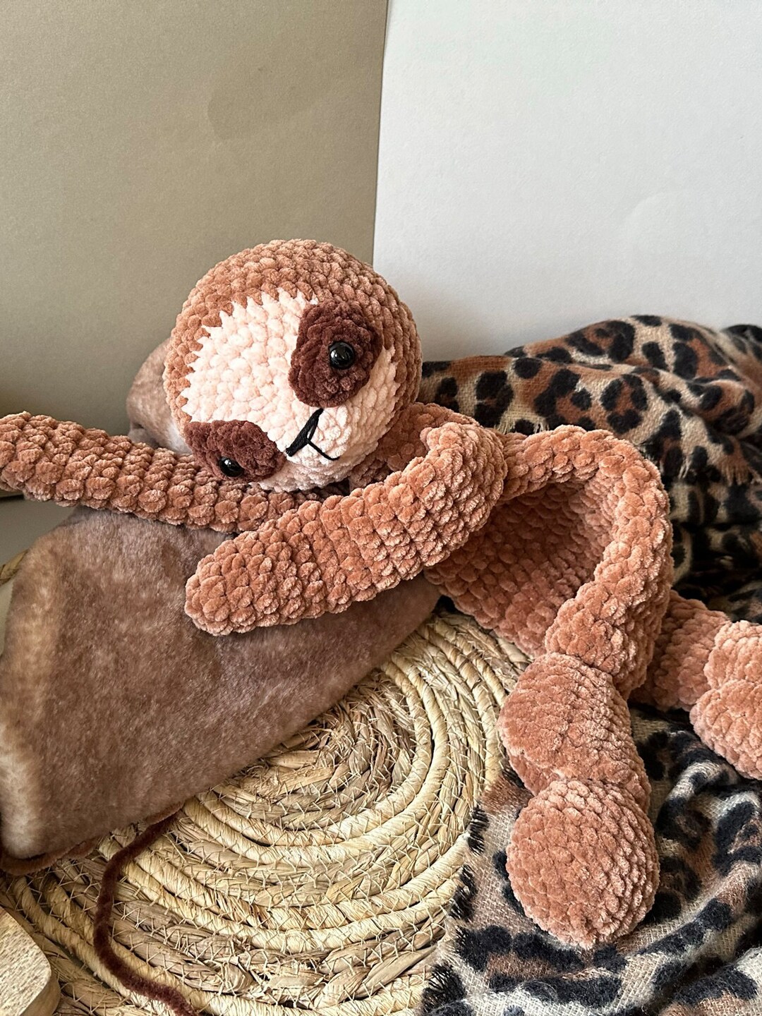 Crocheted Cuddly Toy Sloth - Etsy