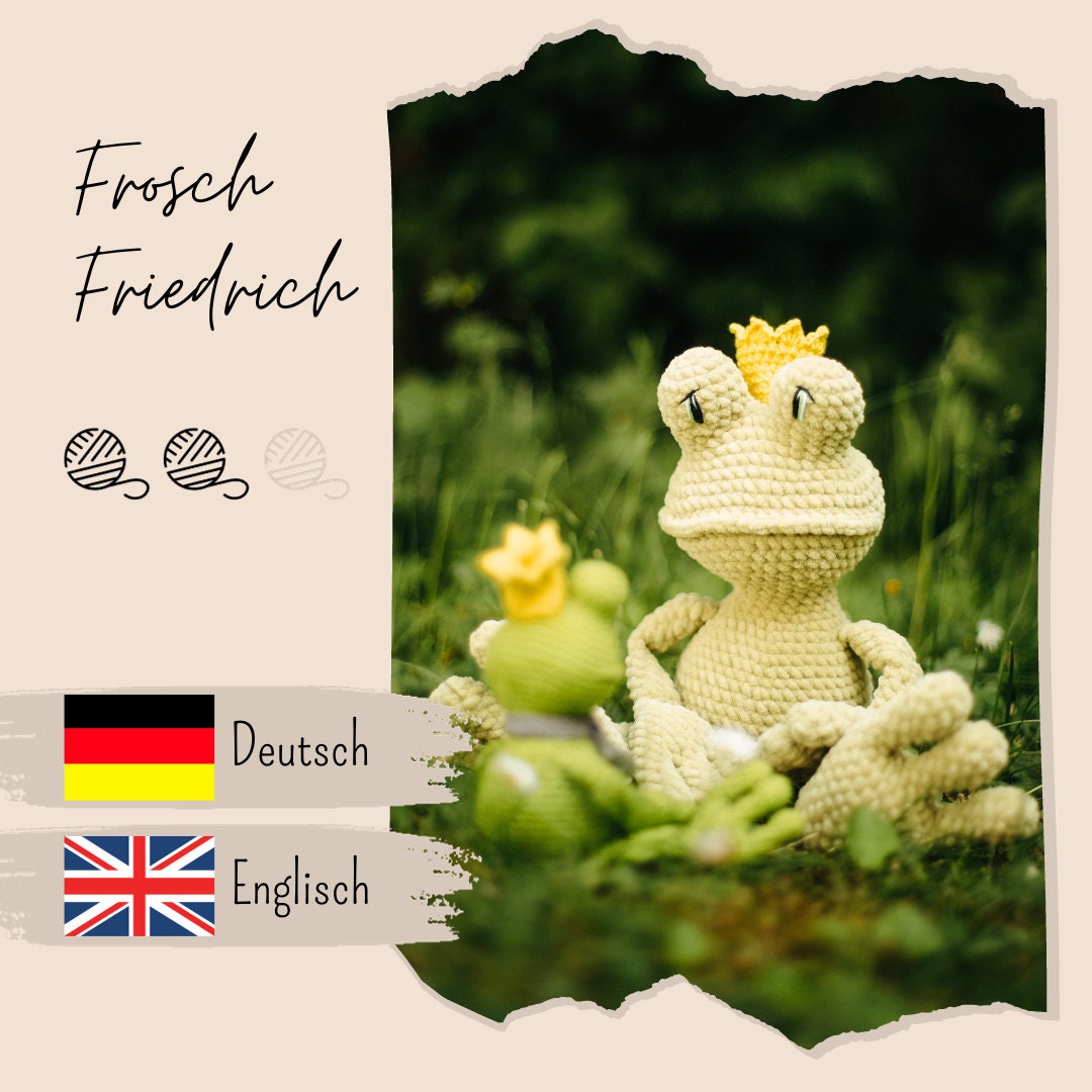 Friedrich Frosch Crochet Pattern German - Etsy