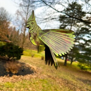 Hanging Verdigris Cardinal Gifts for Mom Garden Decor Yard Art Patio ...