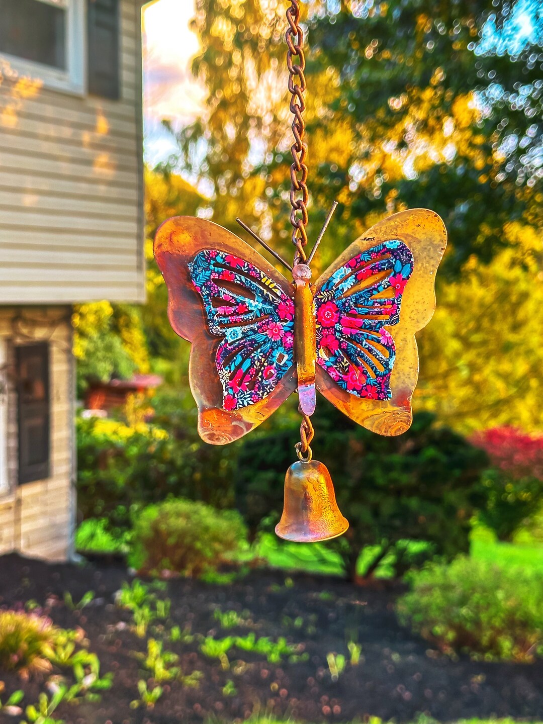 Floral Butterfly Hanging Ornament | Butterfly Lovers Gifte | Gift-for ...