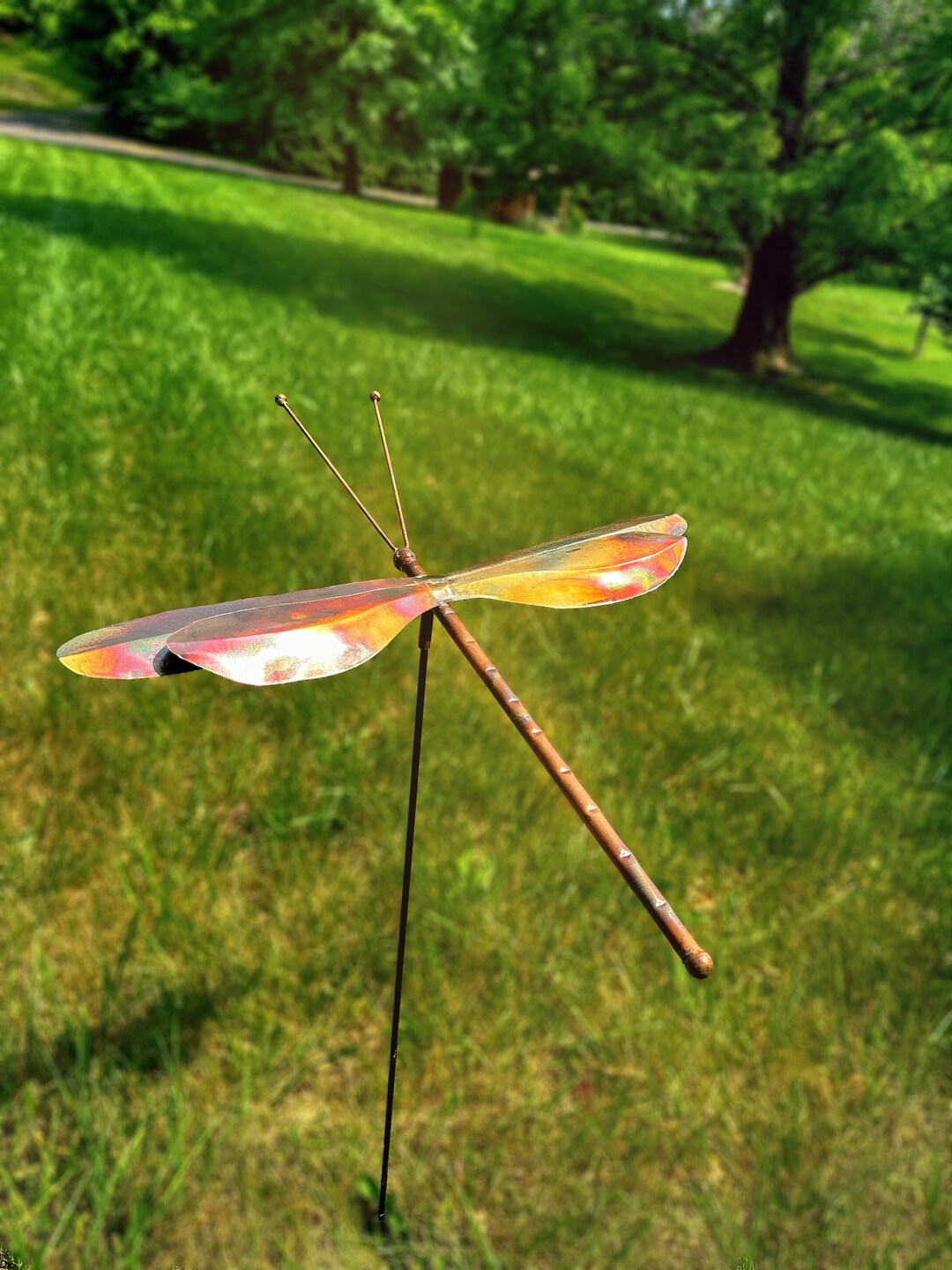 Dragonfly Garden Stake Bold, Dragonfly Art, Yard Stake, Garden Stakes ...