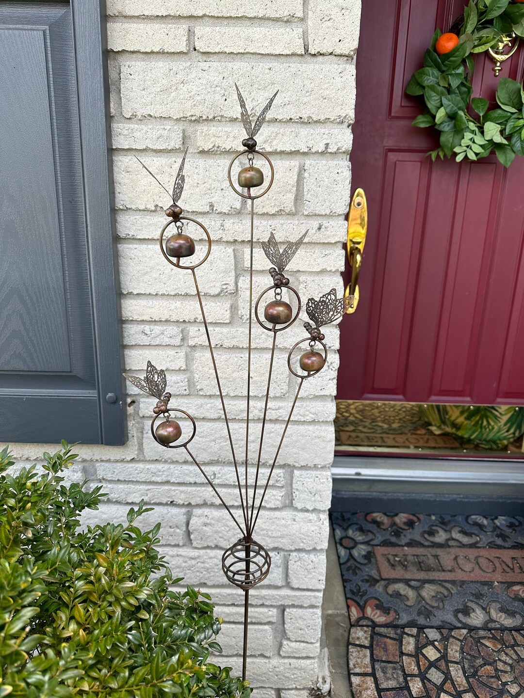Butterflies and Bells Garden Stake | Garden Stakes | Gardening Decor ...