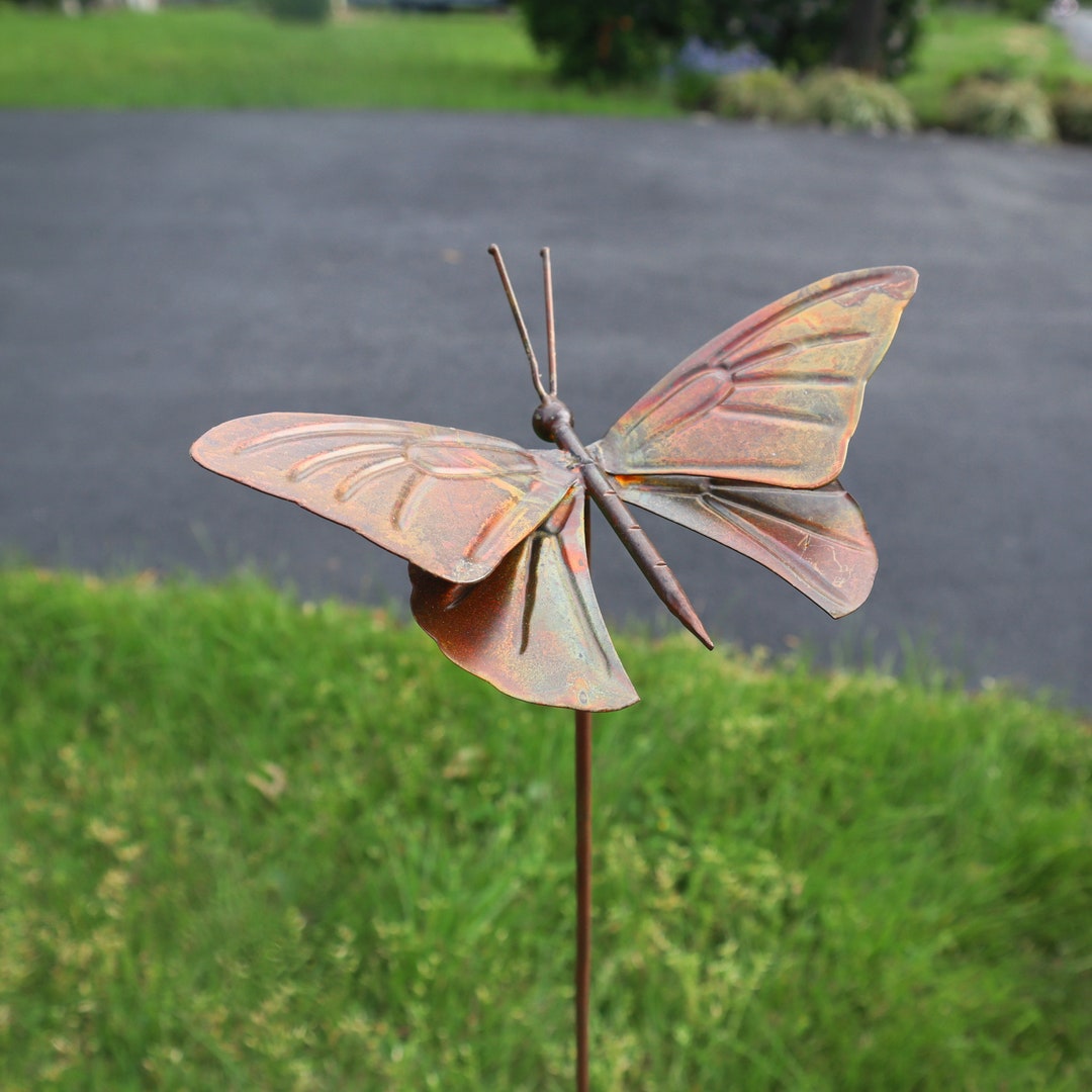 Butterfly Garden Stake, Metal Butterfly Decor for Yard, Landscape and ...