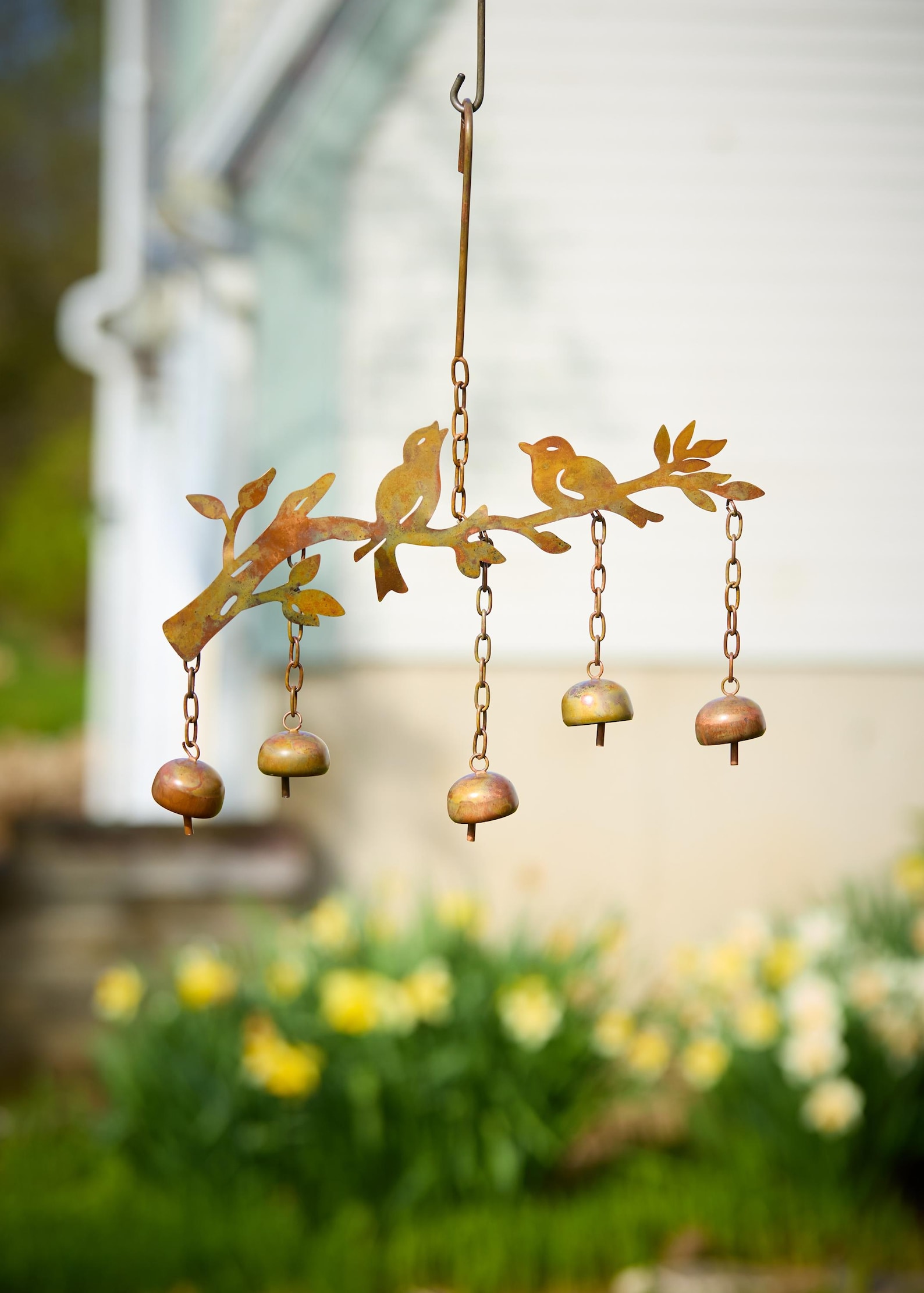 Birds With Bells Wind Chime | Handcrafted Garden Decor | Bird Lover ...