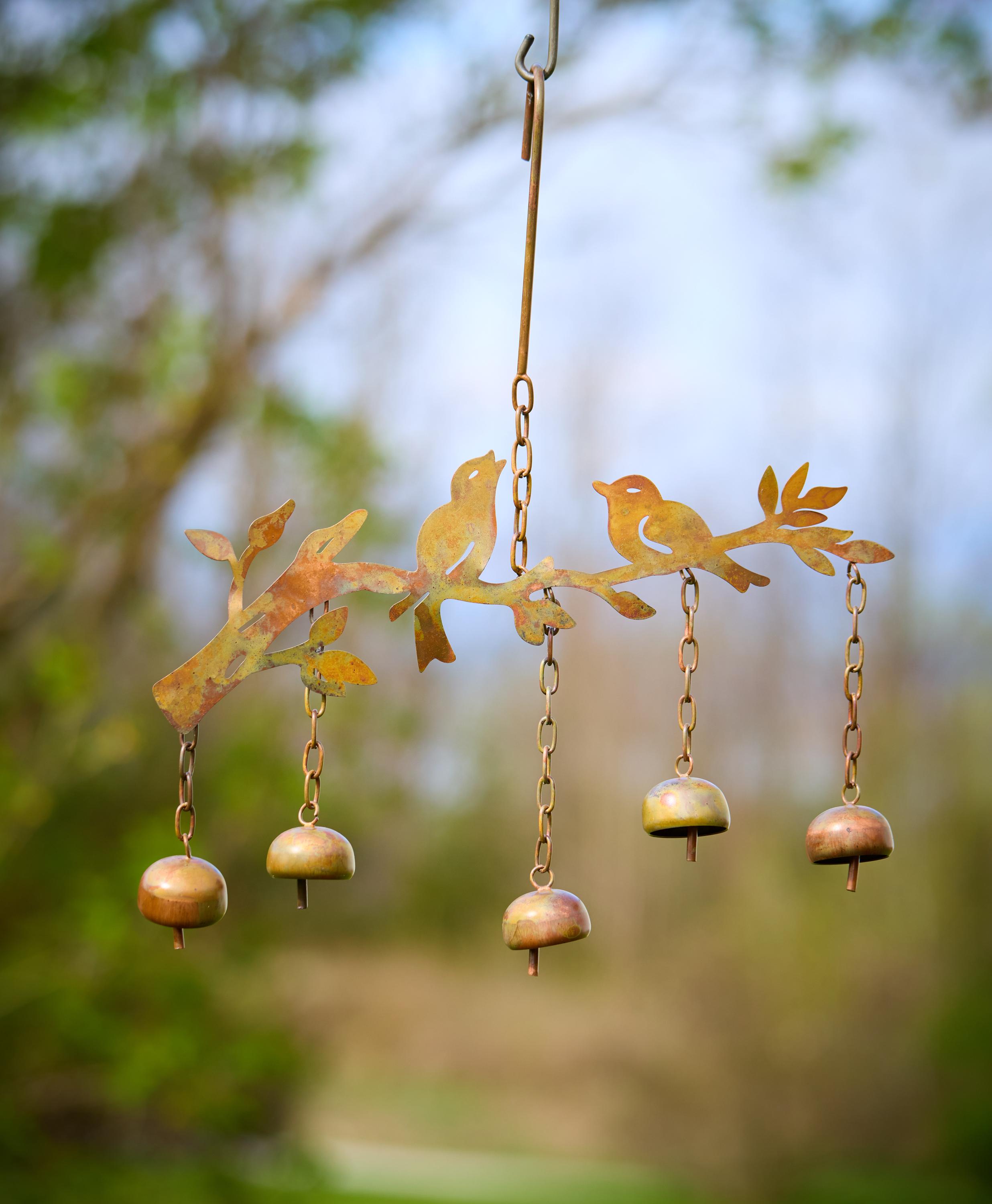 Birds With Bells Wind Chime | Handcrafted Garden Decor | Bird Lover ...