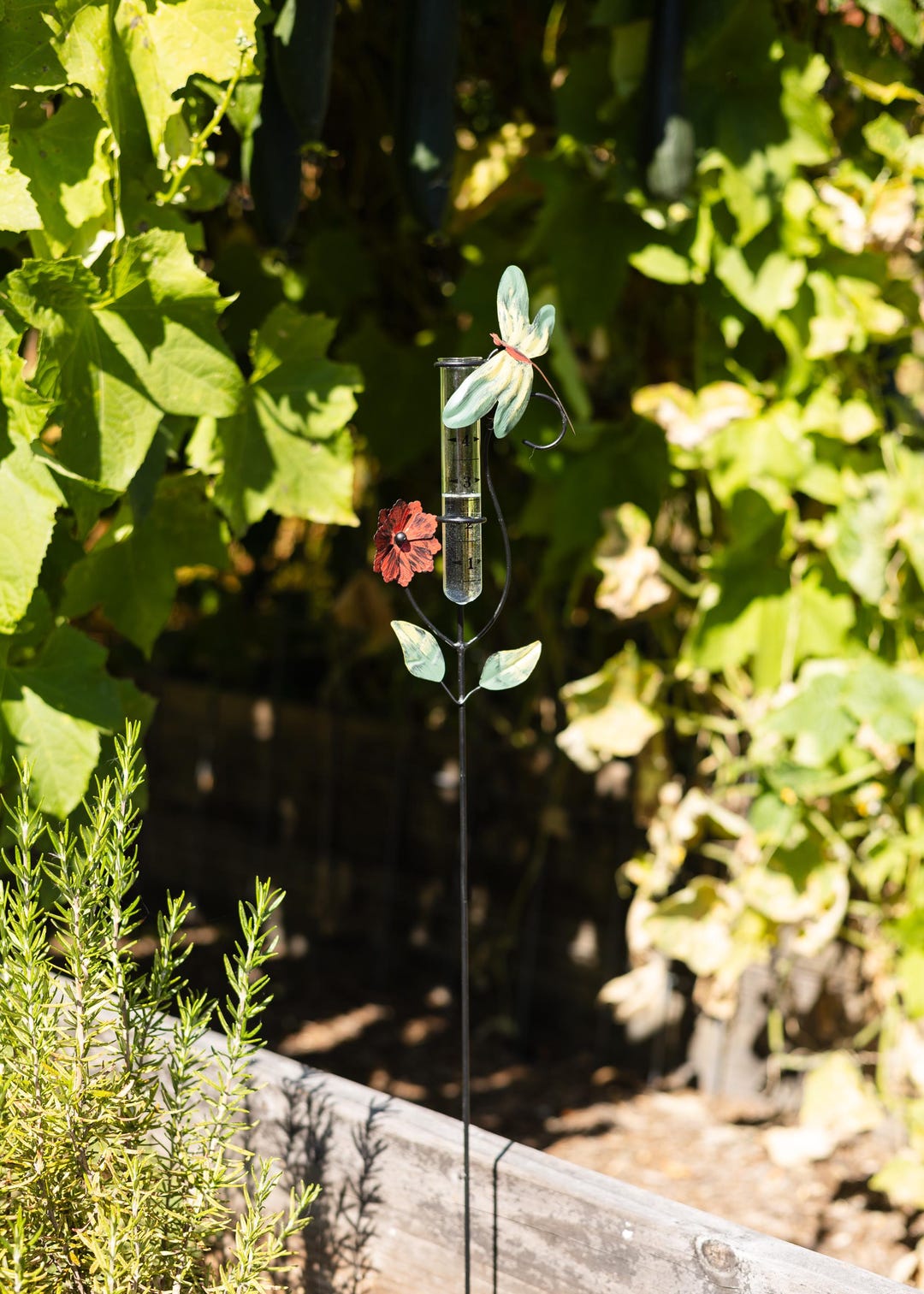 Whimsical Dragonfly Rain Gauge - Brighten Your Garden With Fun Weather ...