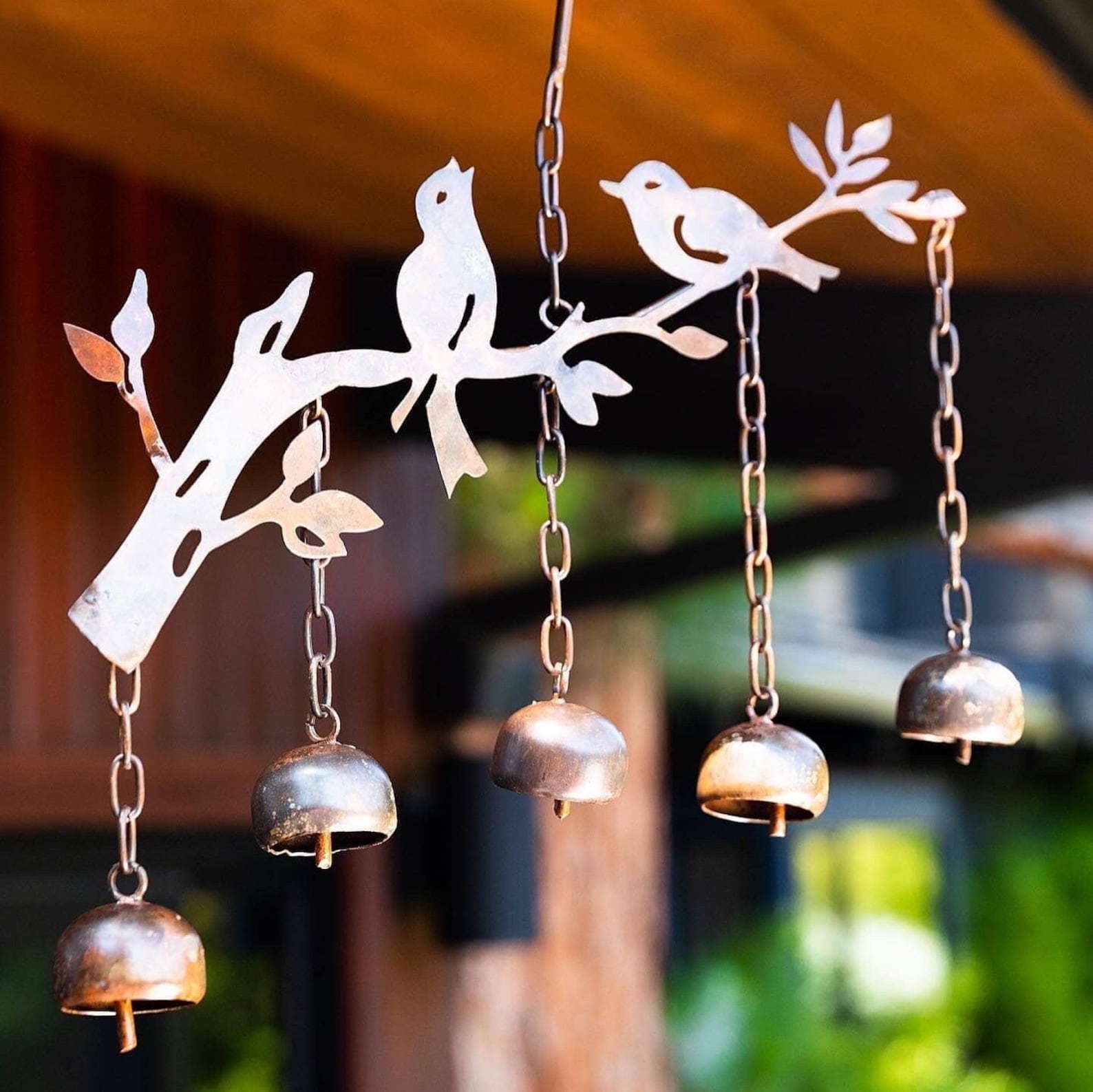 Birds With Bells Wind Chime | Handcrafted Garden Decor | Bird Lover ...