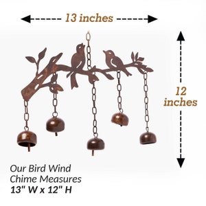 Birds With Bells Wind Chime | Handcrafted Garden Decor | Bird Lover ...