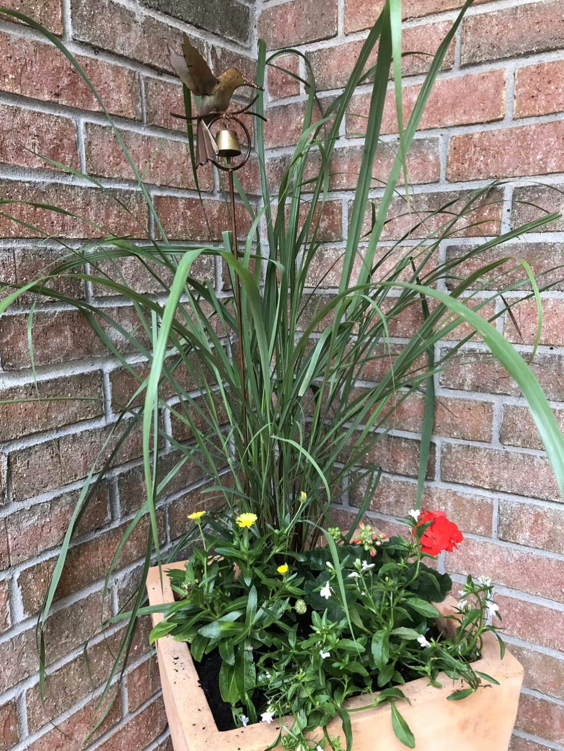 Hummingbird Garden Stake Happy Gardens Garden Decoration - Etsy