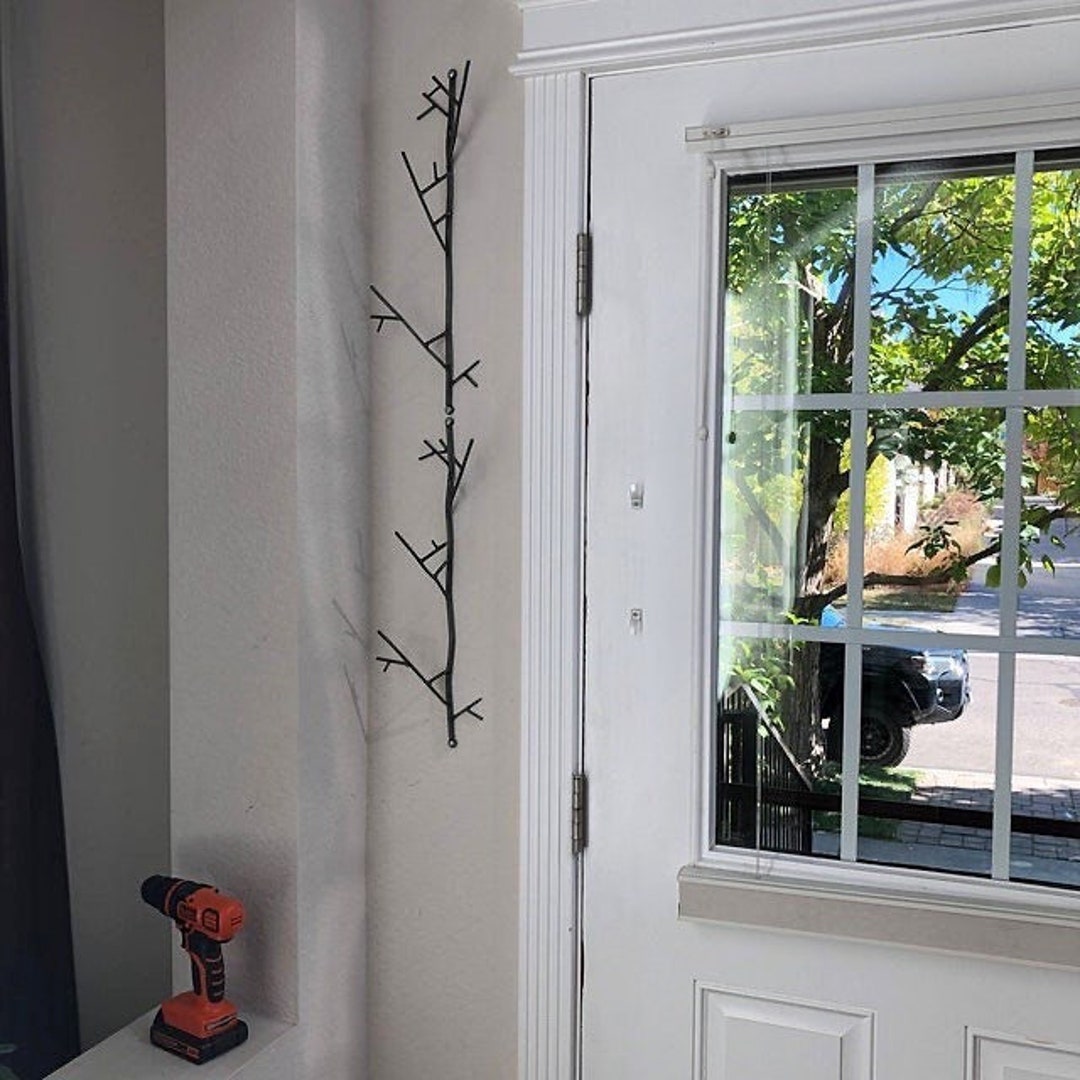 Rustic Double Twig Wire Wall Hook - Farmhouse Garden Decor, Versatile ...