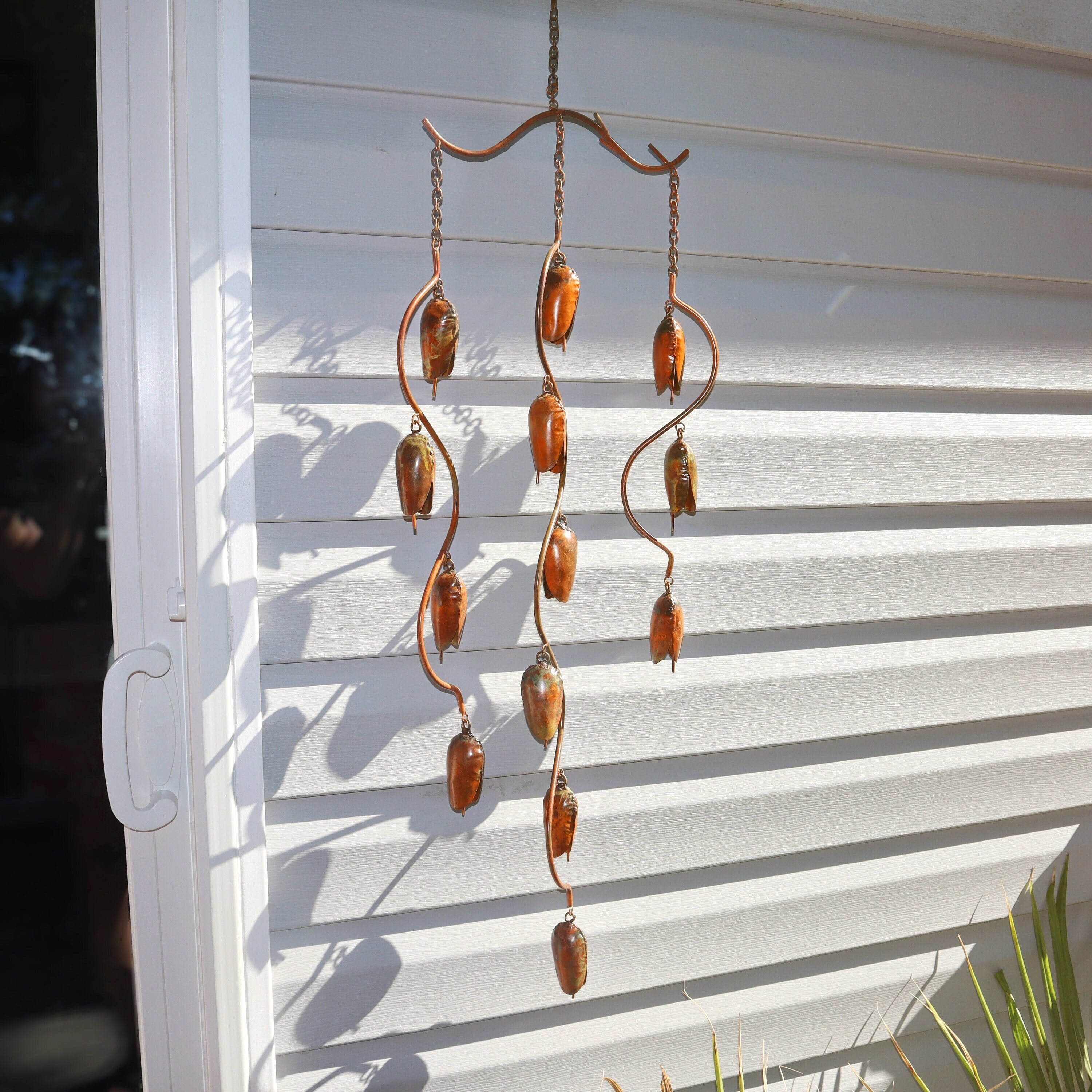 Triple Bell Spiral Wind Chime Wind Chimes Rustic Wind - Etsy