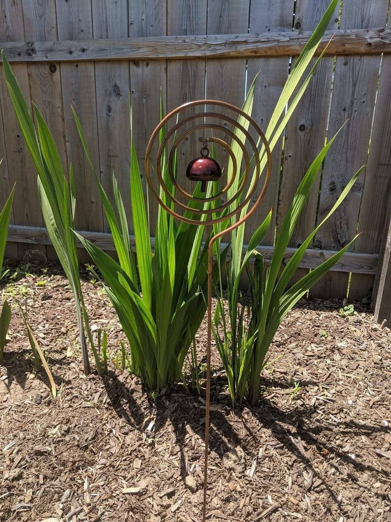 Circle Tinker Bell Garden Stake | Rain Gauge | Garden Decor | Yard Art ...