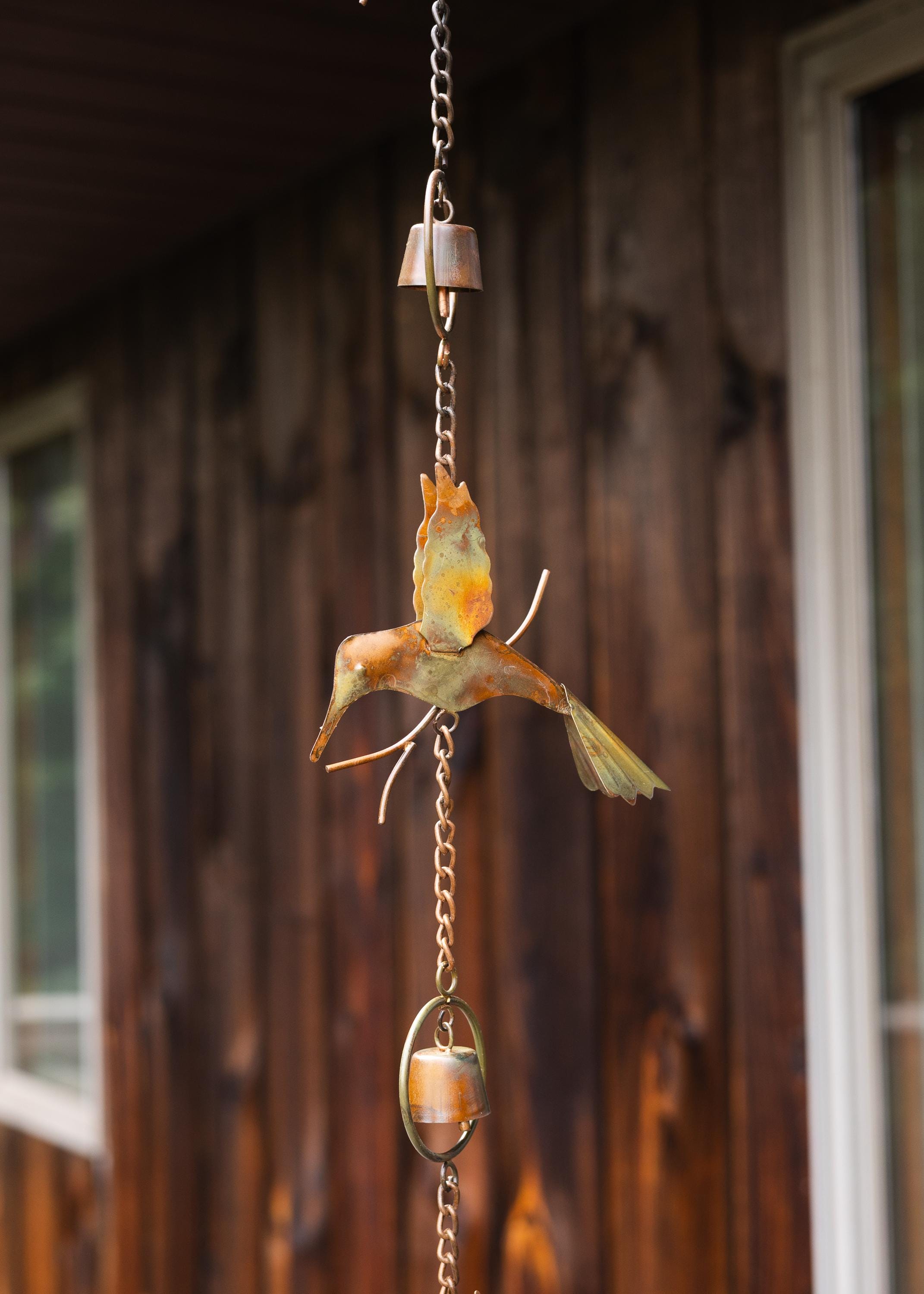 Hummingbirds and Bells Rain Chain | Garden Decor, Yard Art, Wind Chimes ...