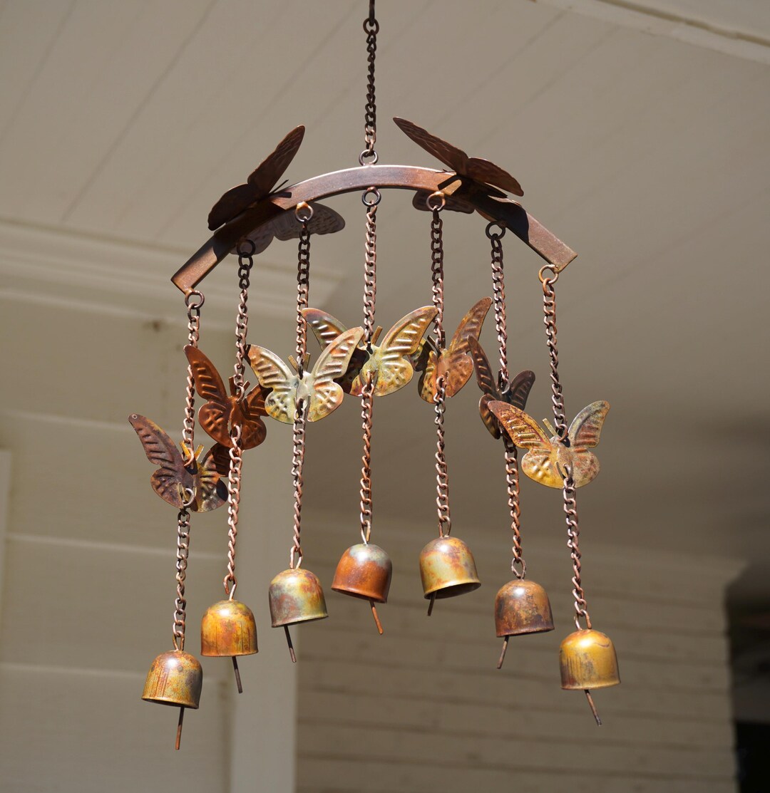 Butterflies on Arch Wind Chime | Butterfly Lovers Gifte | Garde Ner ...