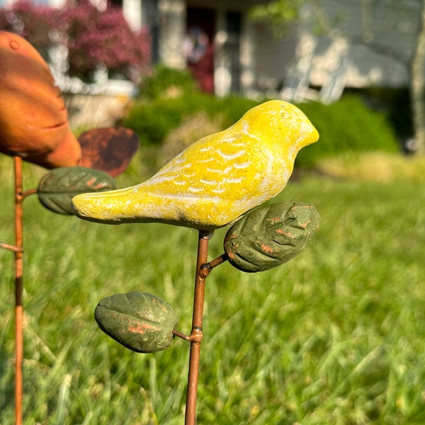 Bird Planter Stake - Etsy