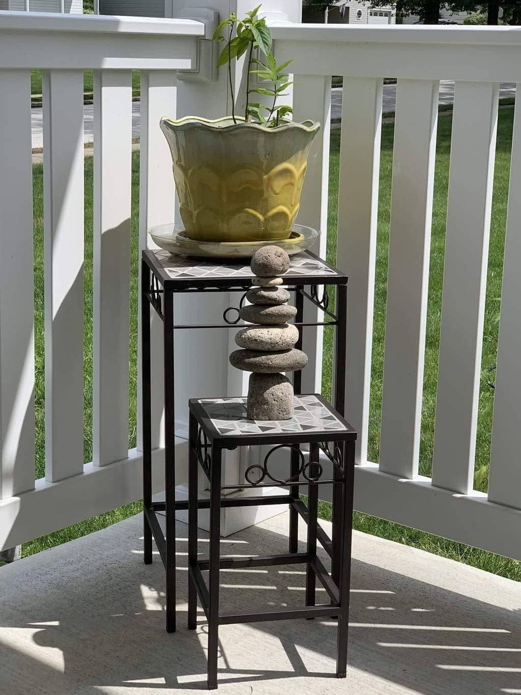 7-stone Cairn Garden Statue Stone Statues Garden Art - Etsy