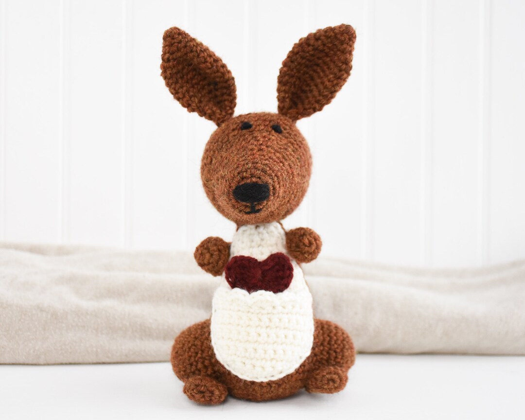 Keira the Kangaroo Crochet Pattern, Kangaroo Amigurumi Pattern ...