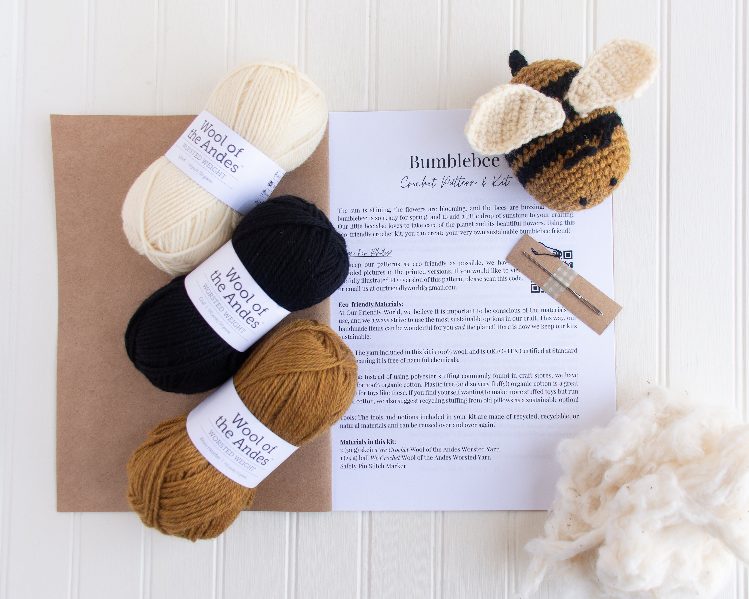 Bee Crochet Kit Crochet Bee Pattern Amigurumi Bee Pattern | Etsy