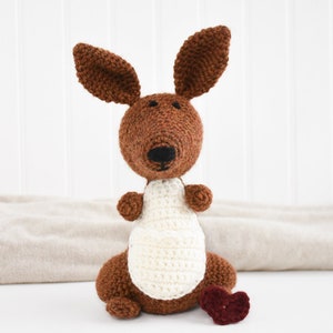 Keira the Kangaroo Crochet Pattern, Kangaroo Amigurumi Pattern ...