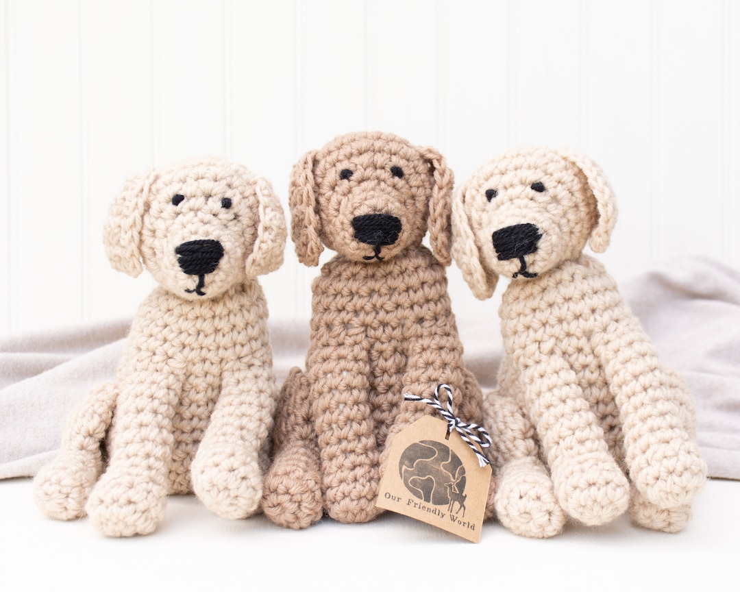 Labrador Crochet Pattern, Golden Retriever Crochet, Dog Crochet Pattern ...