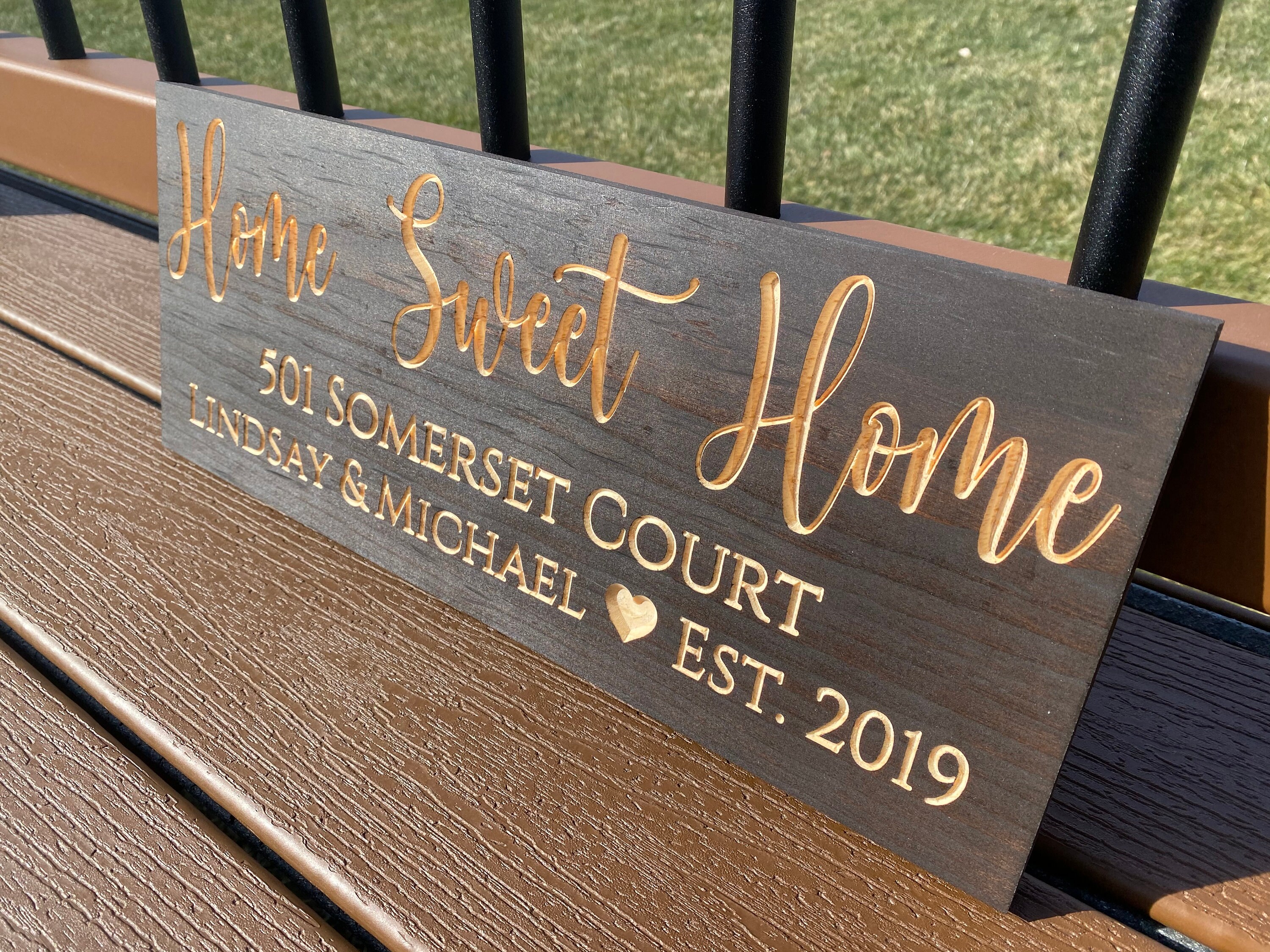 Signo de hogar dulce hogar signo personalizado signo de - Etsy España