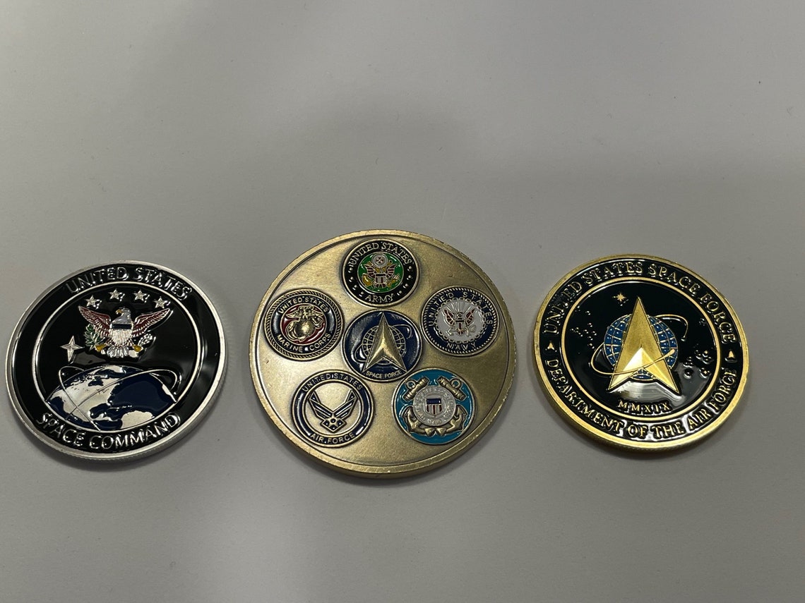 4 Coins All 6 Military Branches 2 coin Space Force | Etsy