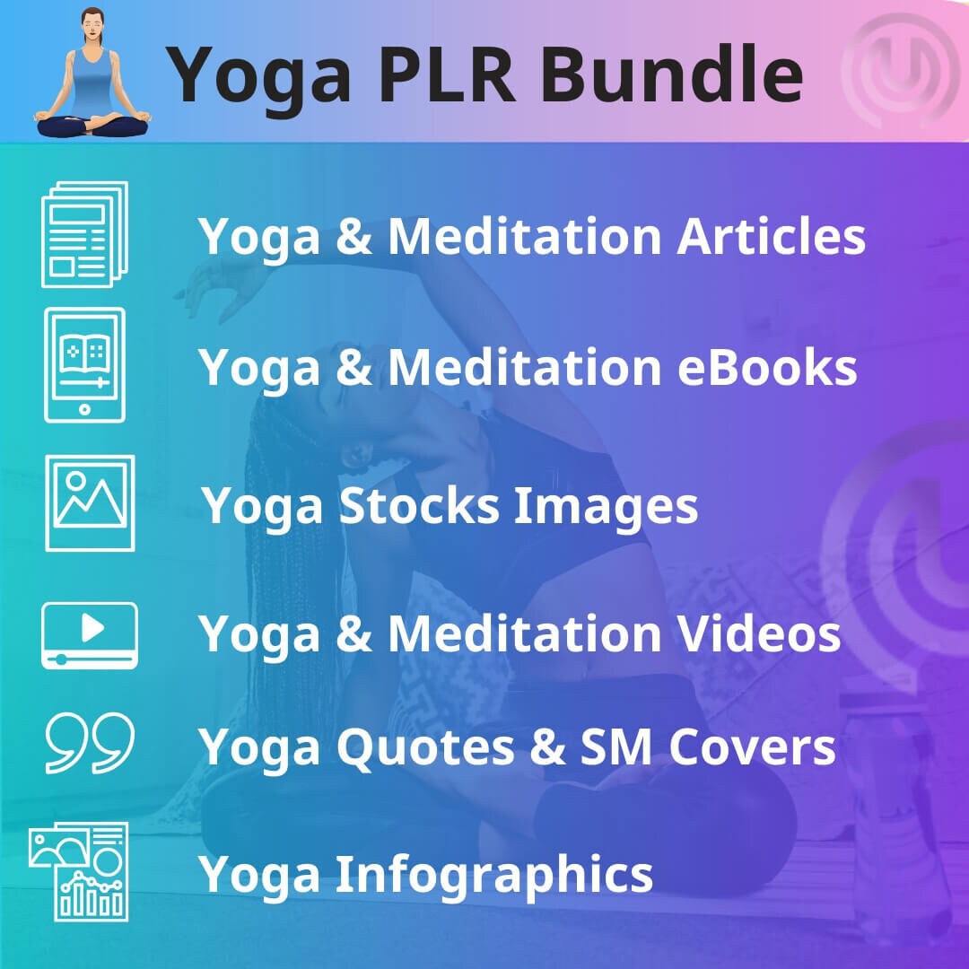 Yoga PLR Bundle Biggest Done-for-you Yoga Content Collection Videos ...