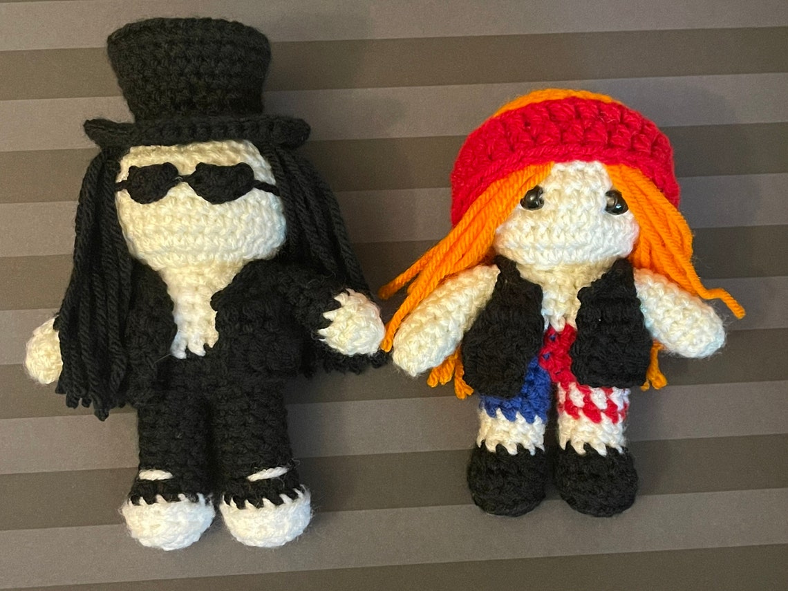 Crochet Axl Rose doll | Etsy