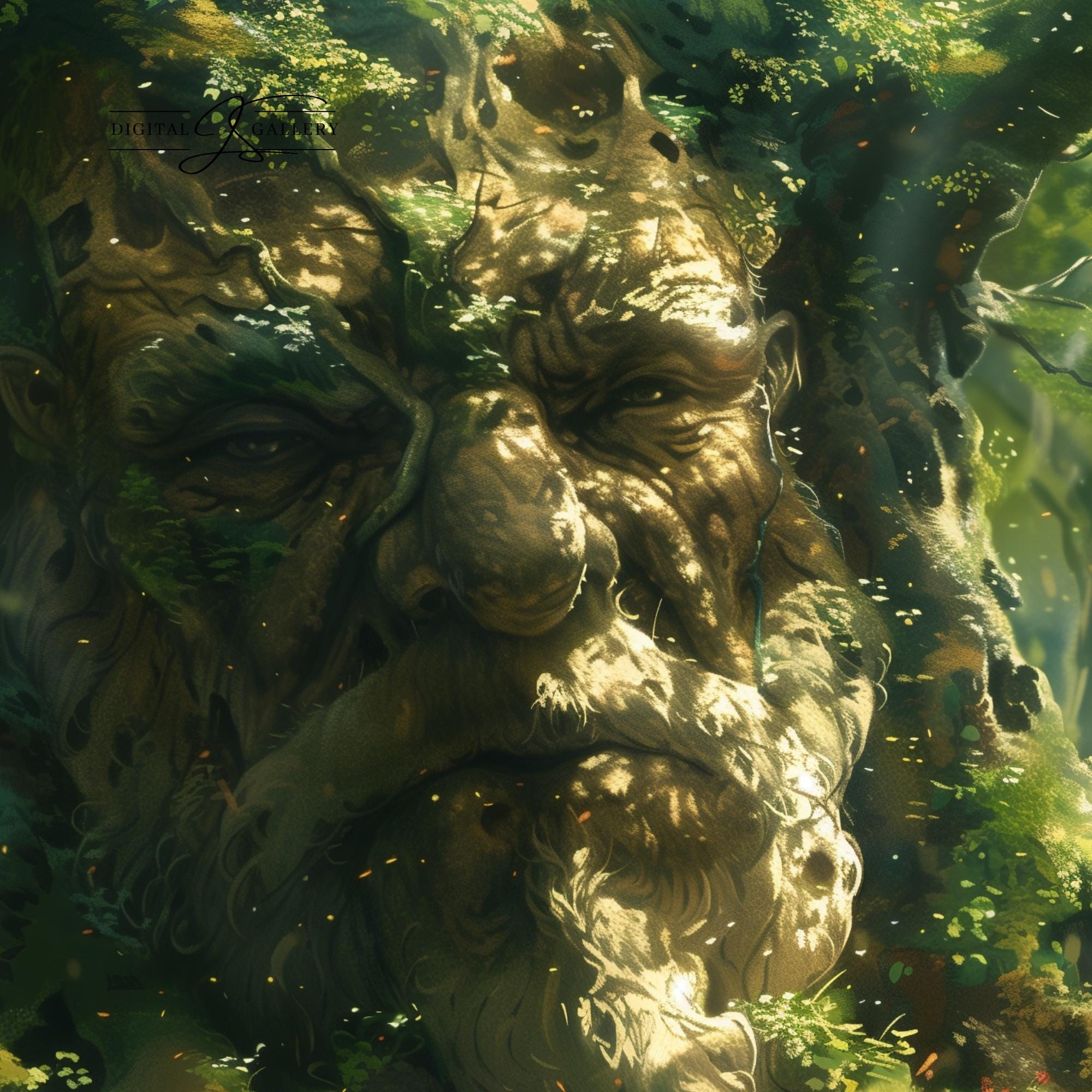 Enchanting Great Deku Tree Digital Art Print - Legend of Zelda Wall ...